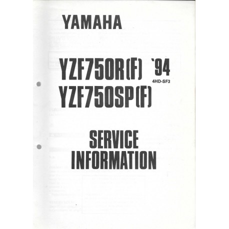 YAMAHA YZF 750 R et SP de 1993 à 1995
