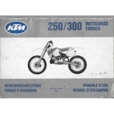 KTM 250-300 Motocross-Enduro 1990